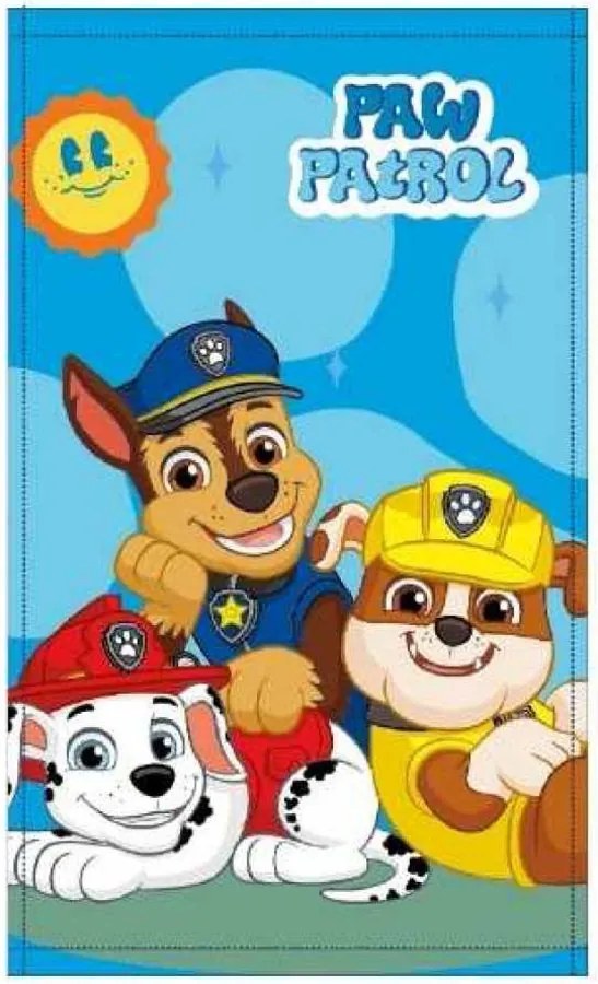 Dětský ručník Tlapková patrola - Paw Patrol - motiv Slunečný den - 100% bavlna - 30 x 50 cm