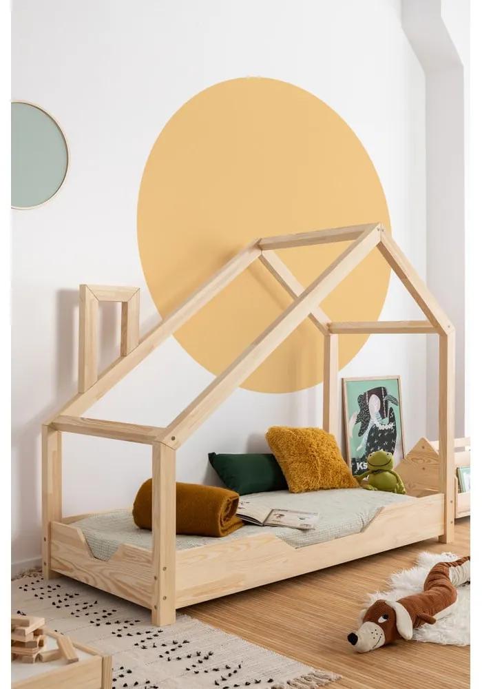 Adeko Dětská postel domeček Luna B Velikost postele: 140x100 cm Barva: dekor přírodní dřevo přírodní
