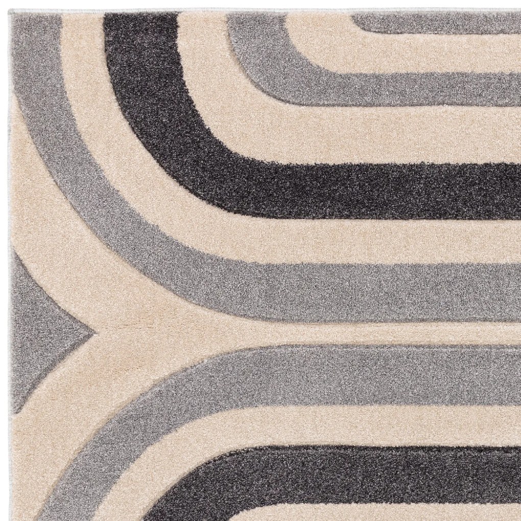 Tribeca Design Kusový koberec Furla Contour Grey Rozměry: 160x230 cm