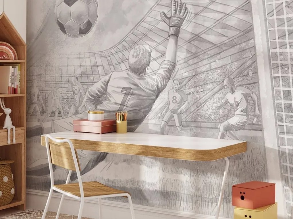 Velkoplošná tapeta mural FOTBAL do dětského pokoje