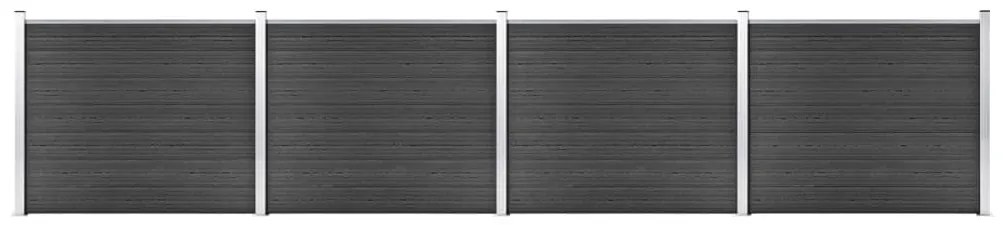 Set plotového dílce WPC 699 x 146 cm šedý 3070457