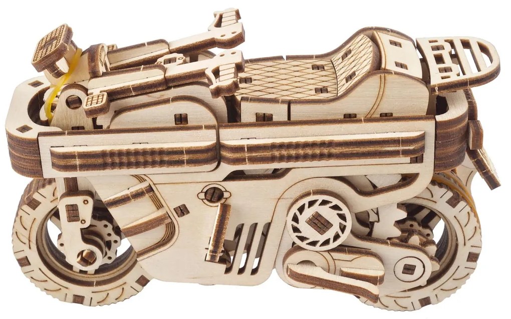Ugears 3D dřevěné mechanické puzzle Skládací skútr