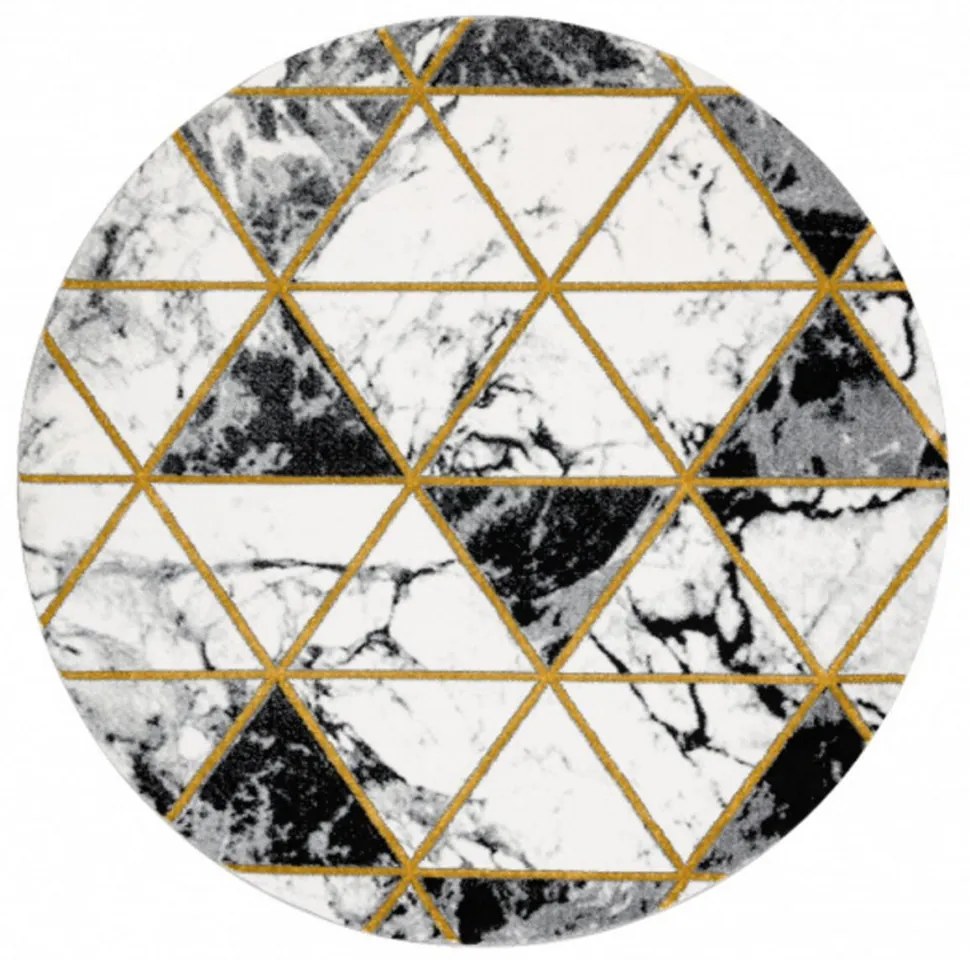Kusový koberec Kyras krémový kruh 120cm