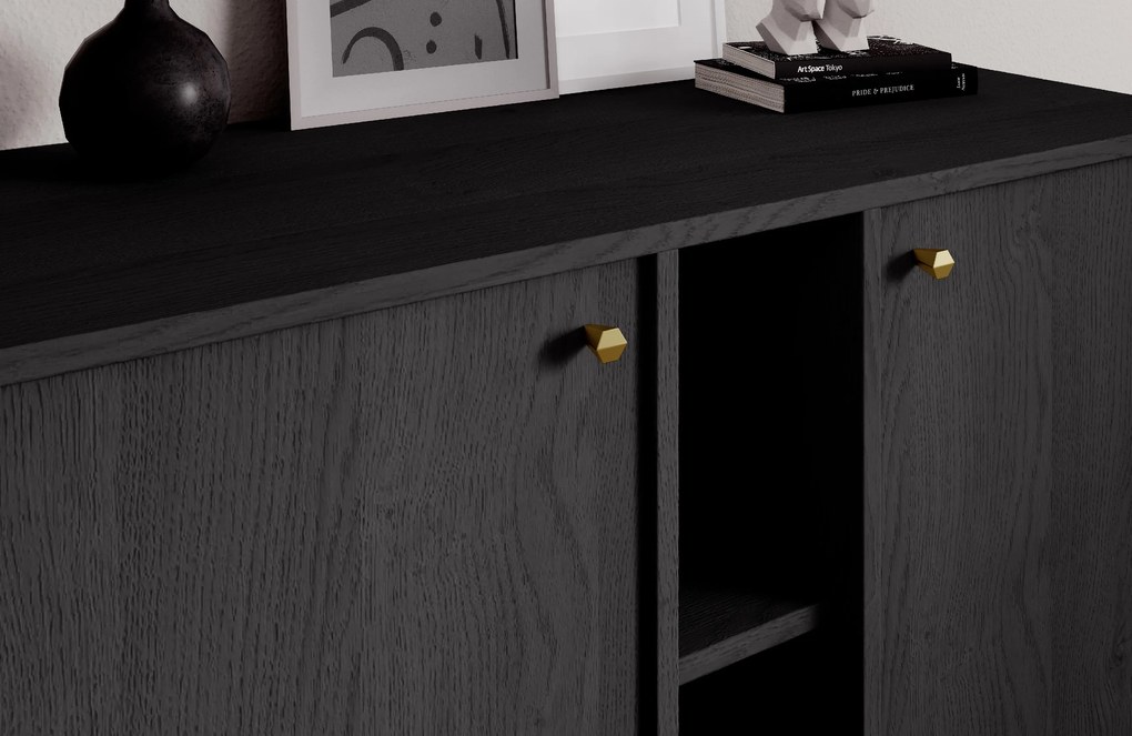 ADRK Furniture Komoda 2D 2S 2P Tili ADRK-CHES-TIL-2D-2S-2P-B