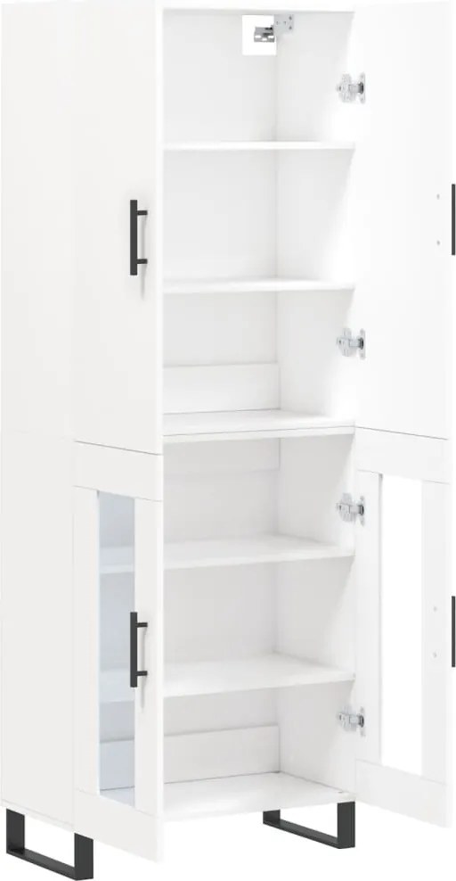 Skříň highboard bílá 69,5 x 34 x 180 cm kompozitní dřevo 3195755