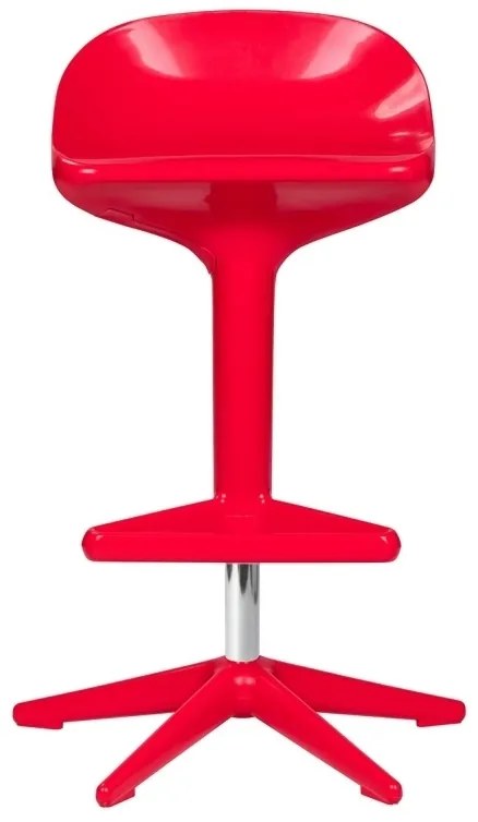 Barová židle Curling, červená