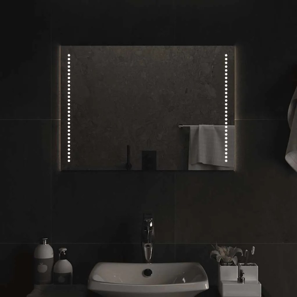 Koupelnové zrcadlo s LED osvětlením 70x50 cm 151727