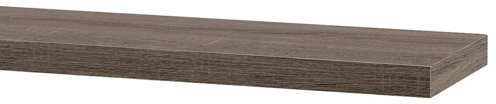 Autronic Polička nástěnná 120 cm, MDF, 3D dekor dub sonoma dark, baleno v ochranné fólii