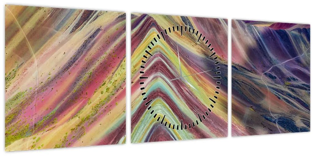 Obraz - Panorama (s hodinami) (90x30 cm)