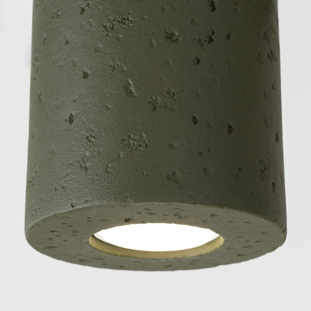 Sollux Lighting Stropní lampa ORBIS betonová olivově zelená