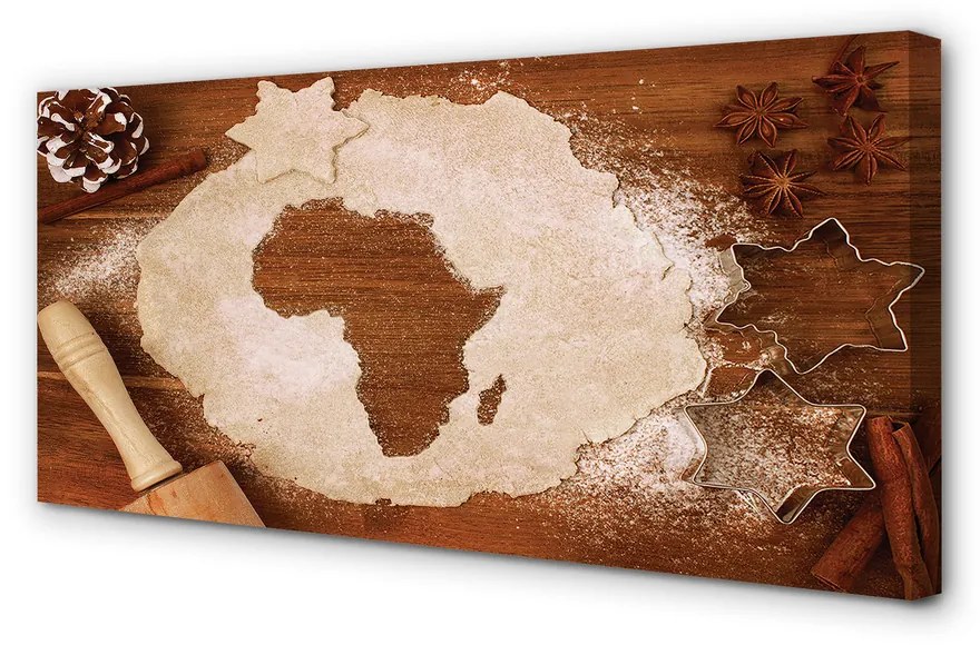 Obrazy na plátně Kuchyně pečivo válec Africa 120x60 cm