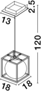 Závěsné svítidlo NOVA LUCE JULIET E14 9206401 bez žárovky
