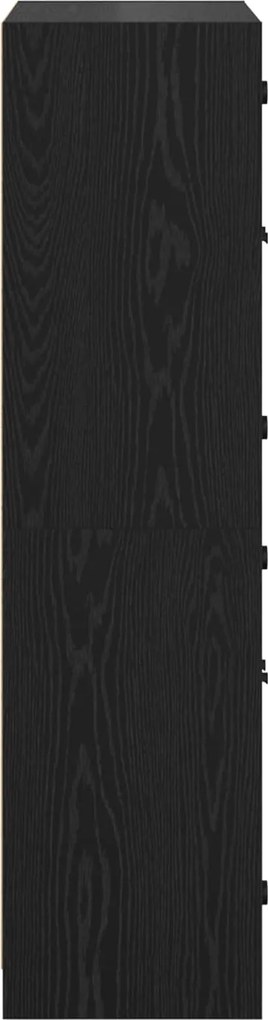Vysoký bufet Černý dub 68 x 37 x 142 cm Kompozitní dřevo 3402631