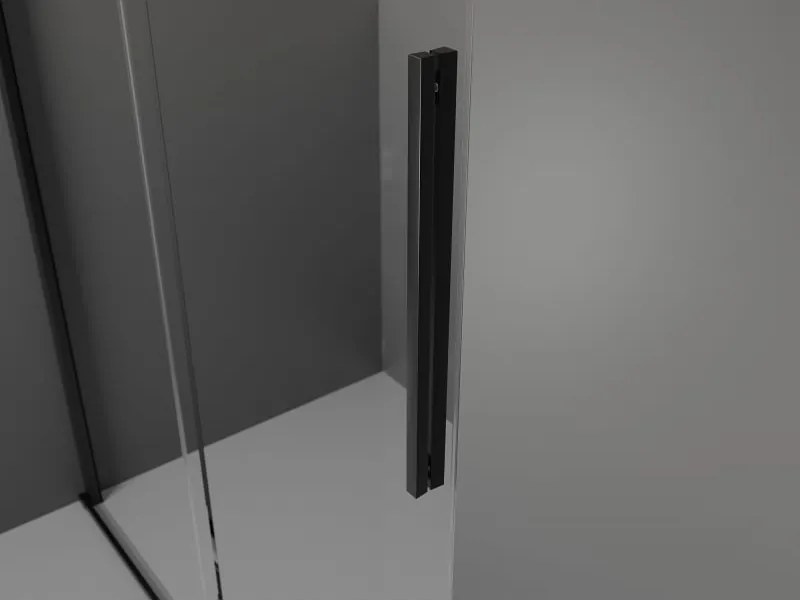 Mexen Velar Posuvná sprchová stěna Walk-in 85 x 200 cm, transparentní 8 mm, černá - 871-085-000-03-70