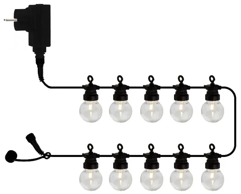 Světelný řetěz počet žárovek 10 ks délka 300 cm Lucas Clear – Sirius