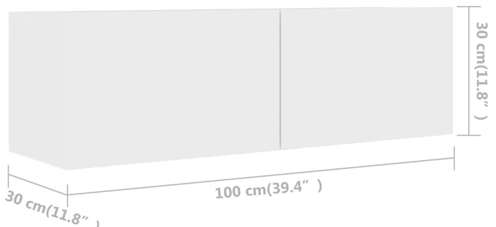 vidaXL Marketos 5dílný set TV skříněk bílý kompozitní dřevo