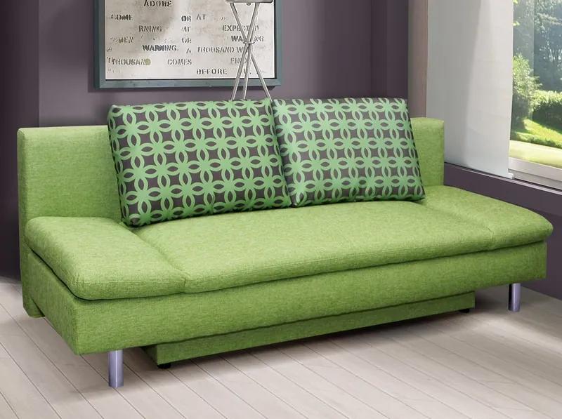 Pohovka Martha, zelená tkanina/šedo-zelený vzor