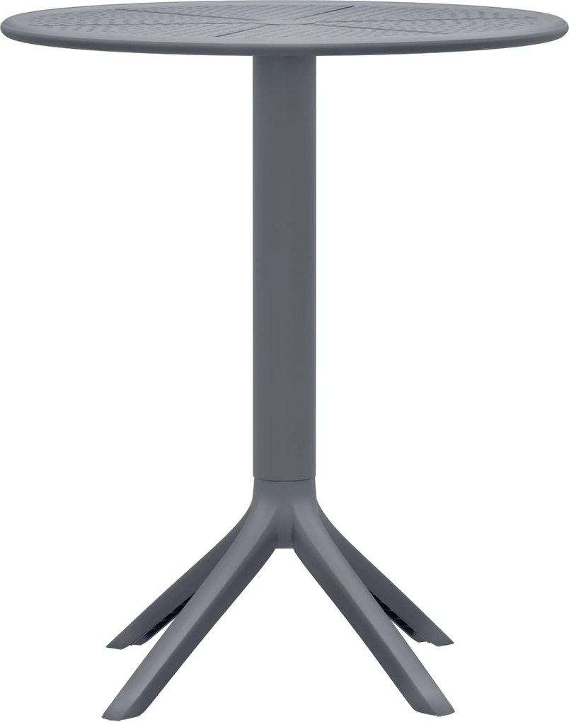 Stůl Lacota kulatý 60 cm – antracitová