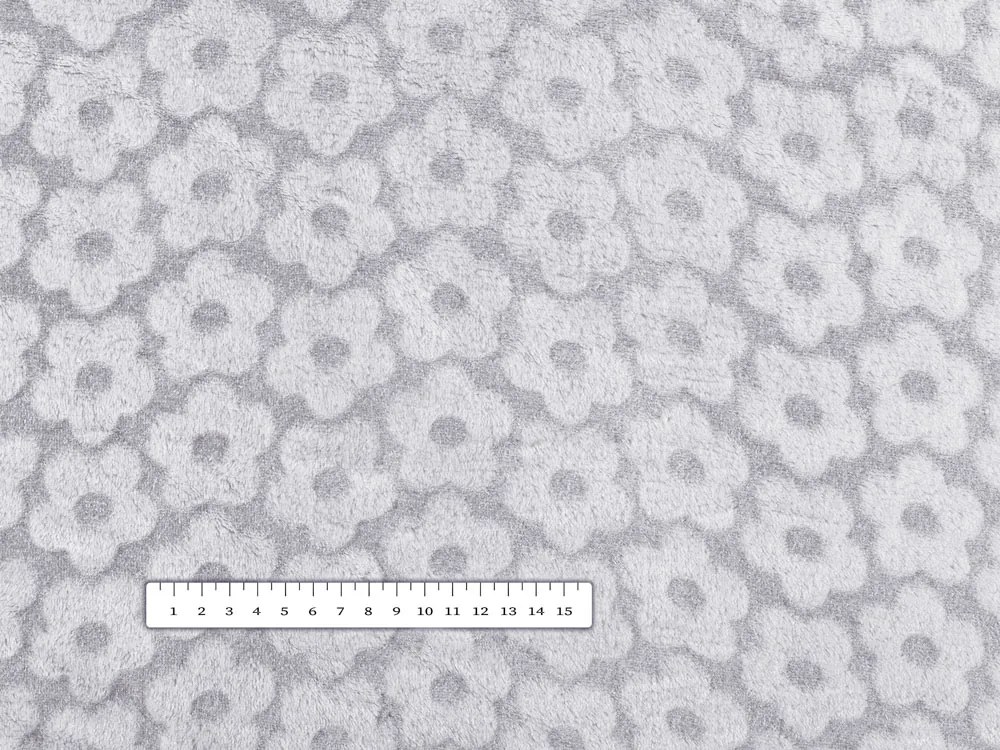 Biante Mikroplyšová deka MIP-025 Světle šedé květy 150x200 cm