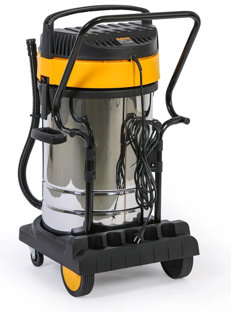 Průmyslový vysavač, suché/mokré sání, 3000 W, 80 l