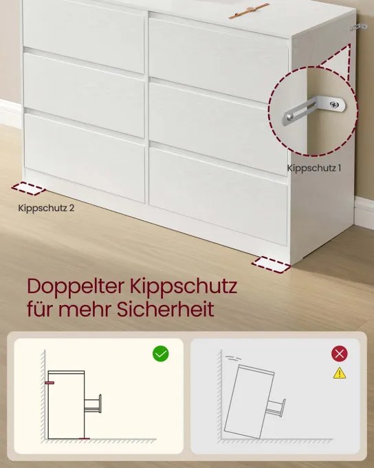 Komoda KAILYN LTS616W01
