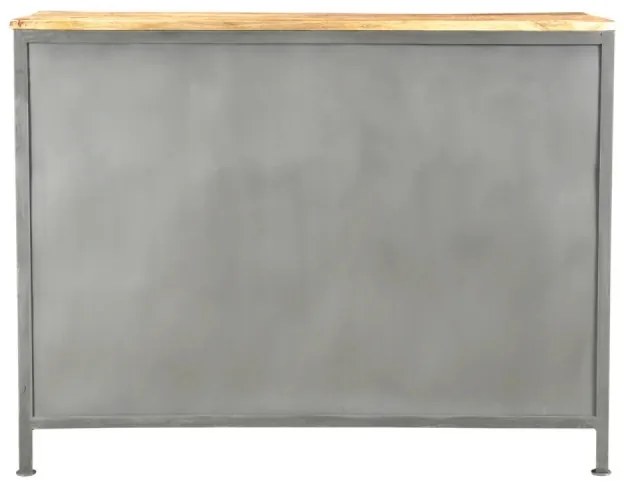 furniture-nabytek.cz - Masivní komoda Pineford z mangového dřeva, lakovaná, vícebarevná – 120×45×96 cm