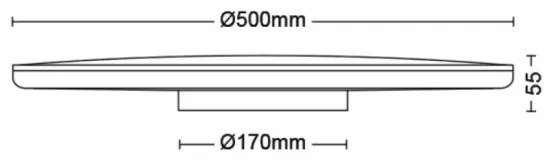 Philips- LED Stmívatelné stropní svítidlo OZZIET SCENE SWITCH LED/36W/230V 2700K