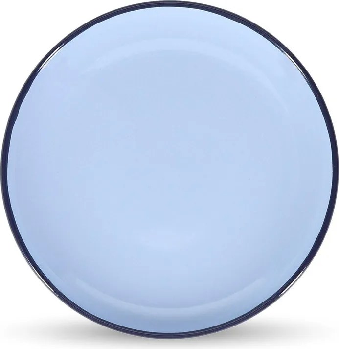 Modrý dezertní talíř z kameniny ø 18 cm Duo – ONA