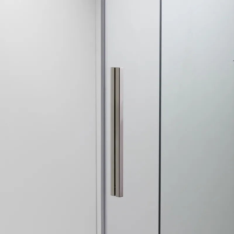 BPS-koupelny Posuvné sprchové dveře HYD-ATA 150 chrom/transparent pro instalaci do niky - bez vaničky