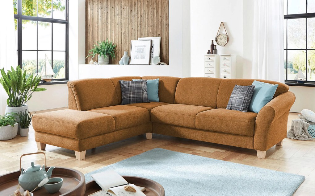 XXXLutz ROHOVÁ SEDAČKA, textil, terracotta Sit & More - Sedací soupravy - 000144005348