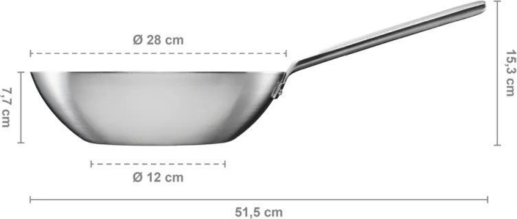 Nerezová pánev wok Norden Steel 28cm