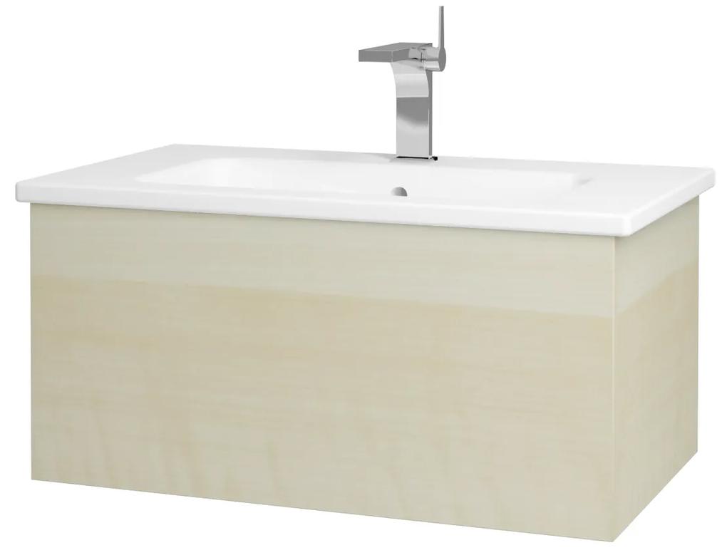 Dřevojas Koupelnová skříň VARIANTE SZZ 80 (umyvadlo Euphoria) Varianta: N01 Bílá lesk / D05 Oregon