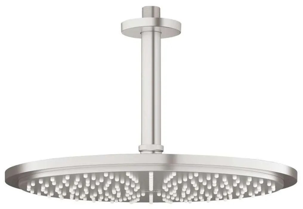 Grohe Rainshower - Hlavová sprcha Cosmopolitan, průměr 31 cm, stropní výpusť 14 cm, supersteel 26067DC0