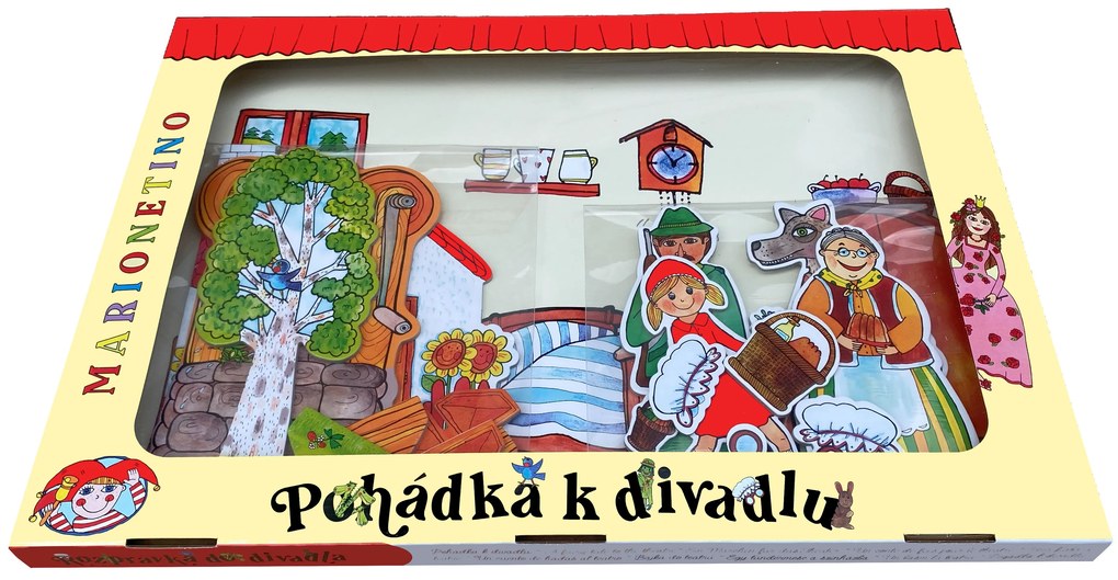 MARIONETINO Červená Karkulka - Loutková pohádka DÁRKOVÁ KRABIČKA: Baleno v krabičce.