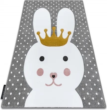 Makro Abra Dětský kusová koberec PETIT BUNNY králík šedý 120 x 170