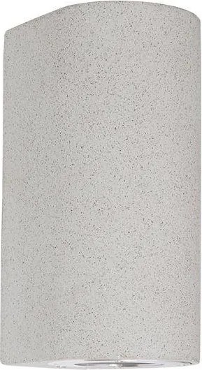 NV 9790521 Venkovní nástěnné svítidlo LIDO bílý pískovec skleněný difuzor GU10 2x7W IP65 100-240V bez žárovky světlo nahoru a dolů - NOVA LUCE