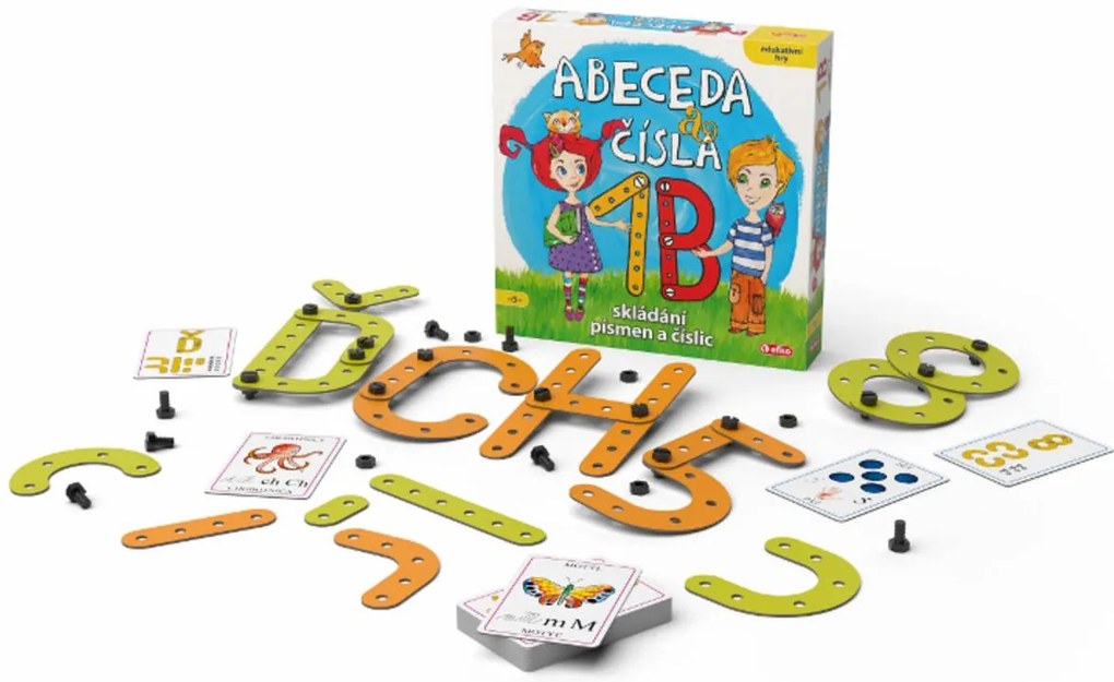 EFKO Hra Abeceda a čísla Vzdělávací soubor her *SPOLEČENSKÉ HRY* ef54984