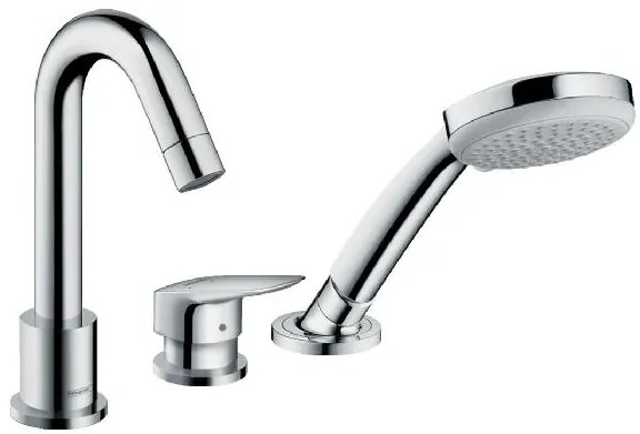 Hansgrohe Logis - Baterie na okraj vany, 3-otvorová instalace, chrom 71310000