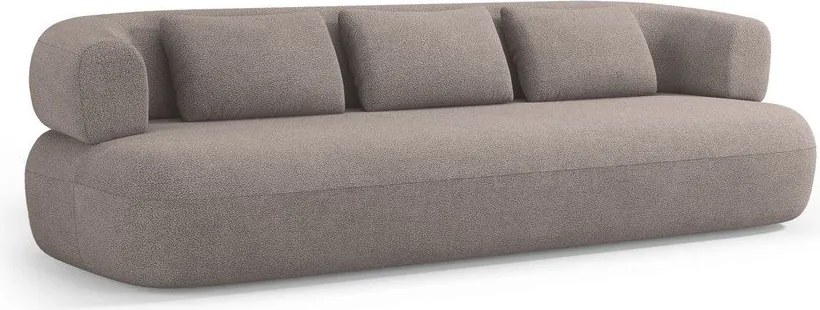 Světle hnědá pohovka z textilie bouclé 200 cm Jenny – Micadoni