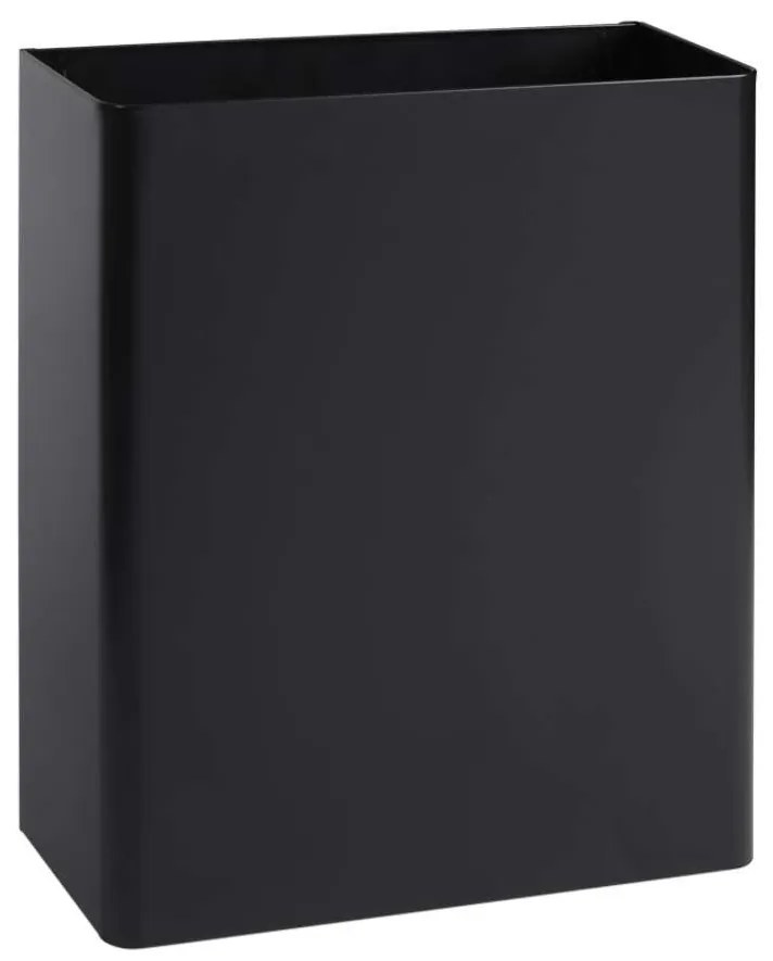 Sanela - Odpadkový koš, objem 26,5 l, nerez/černá SLZN 23V
