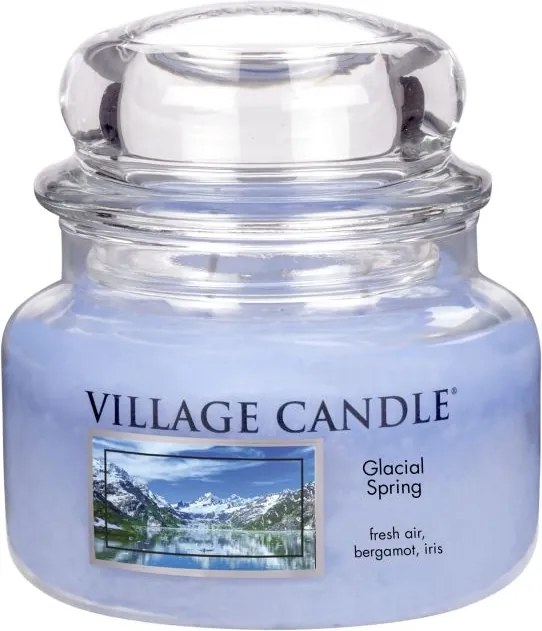 Village Candle Vonná svíčka ve skle, Ledovcový vánek - Glacial Spring, 11oz Premium