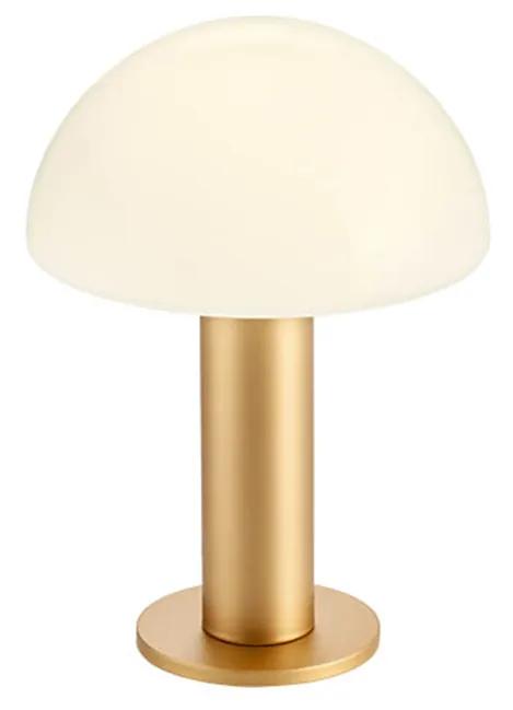 Redo 01-2477 stolní lampa Lumien saténově zlatá, G9, 18cm