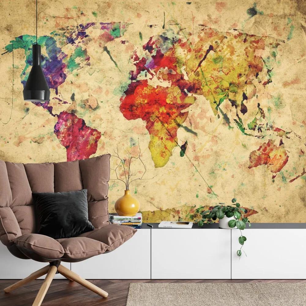 Fototapeta Mapa Světa Strukturální vinyl 368x254