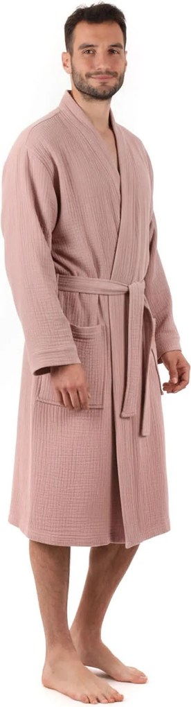 Mušelínový župan Dacca Natur 12 24 1613 unisex - S
