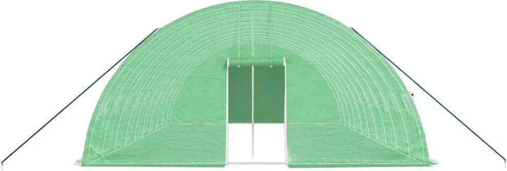Skleník s ocelovým rámem zelený 60 m² 10 x 6 x 2,85 m 3188108