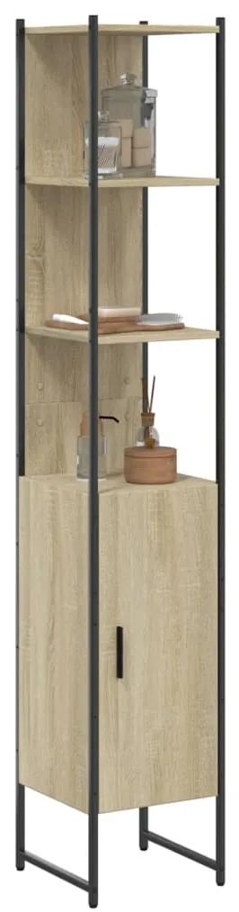 Koupelnová skříňka dub sonoma 33x33x185,5 cm kompozitní dřevo - Default Title