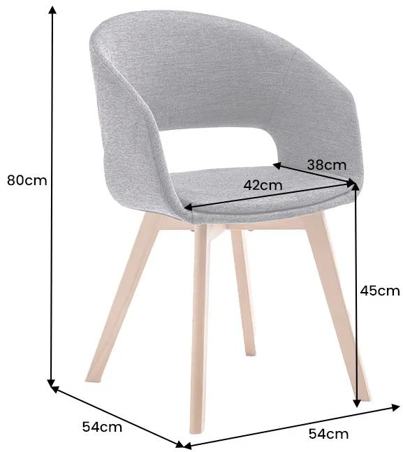 Designová židle Colby šedá