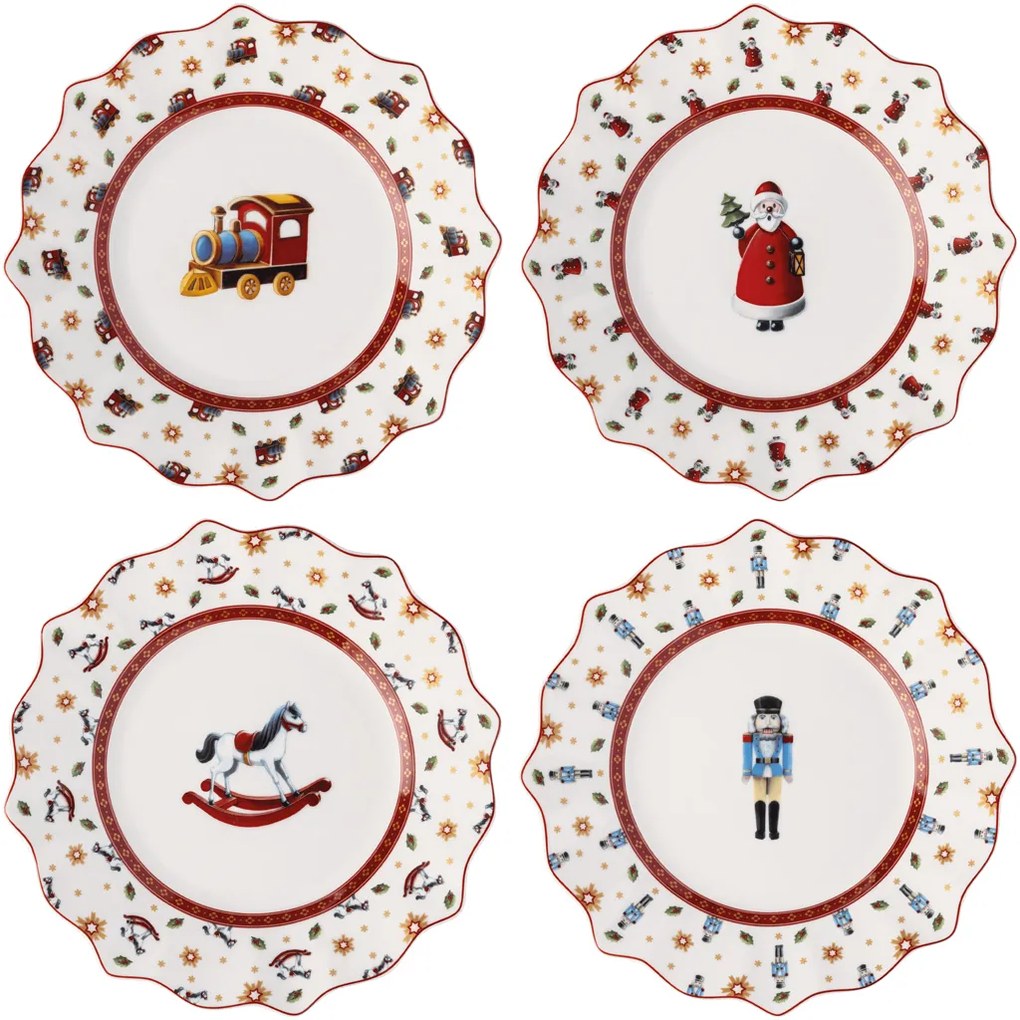 Villeroy & Boch Sada vánočních talířků Toy’s Delight, Výroční edice, 4 ks 14-8585-8815