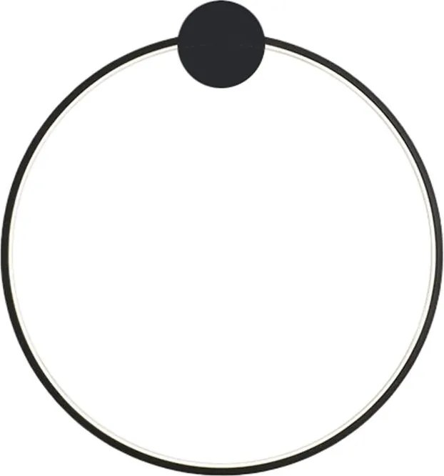 Toolight Toolight, LED nástěnné svítidlo 50cm, 4000K, 23W, APP1389-CW BLACK, černá matná, OSW-00915