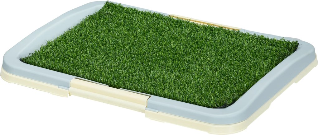 PawHut toaleta pro štěňata toaleta pro psy umělá tráva 63x48,5 cm, modrá, ideální řešení pro interiér i exteriér | Aosom.de